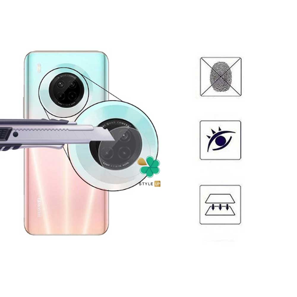 محافظ لنز نانو سرامیک گوشی هواوی Huawei Y9a استایل آپ