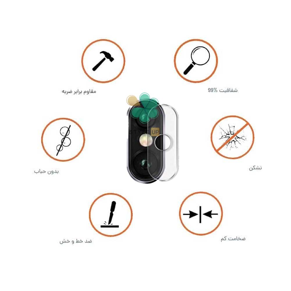 محافظ لنز نانو سرامیک گوشی شیائومی Xiaomi Mi Max 3 استایل آپ