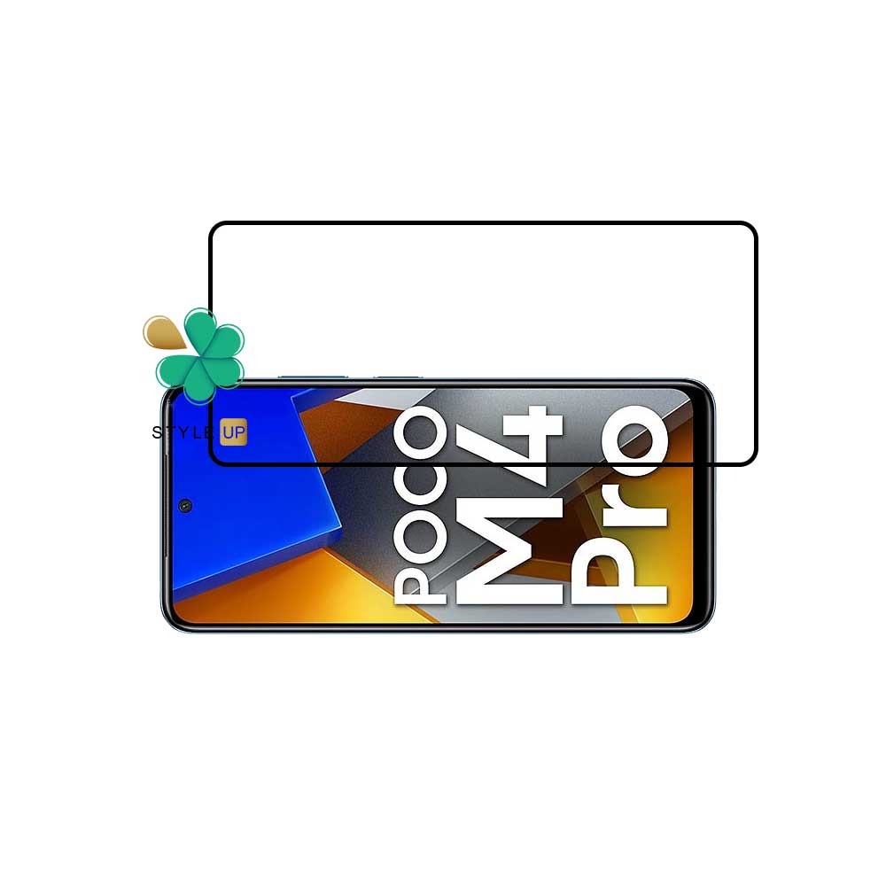 گلس محافظ گوشی شیائومی Xiaomi Poco M4 Pro مدل تمام صفحه استایل آپ