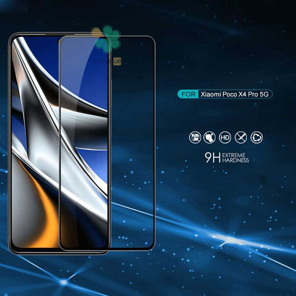 گلس محافظ صفحه گوشی شیائومی Poco X4 Pro 5g مدل Buff 5d استایل آپ