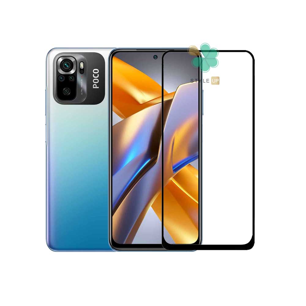 گلس گوشی شیائومی Xiaomi Poco M5s مدل تمام صفحه استایل آپ