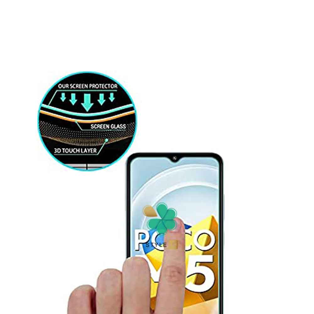 گلس محافظ صفحه میتوبل گوشی شیائومی Xiaomi Poco M5 مدل Anti Static